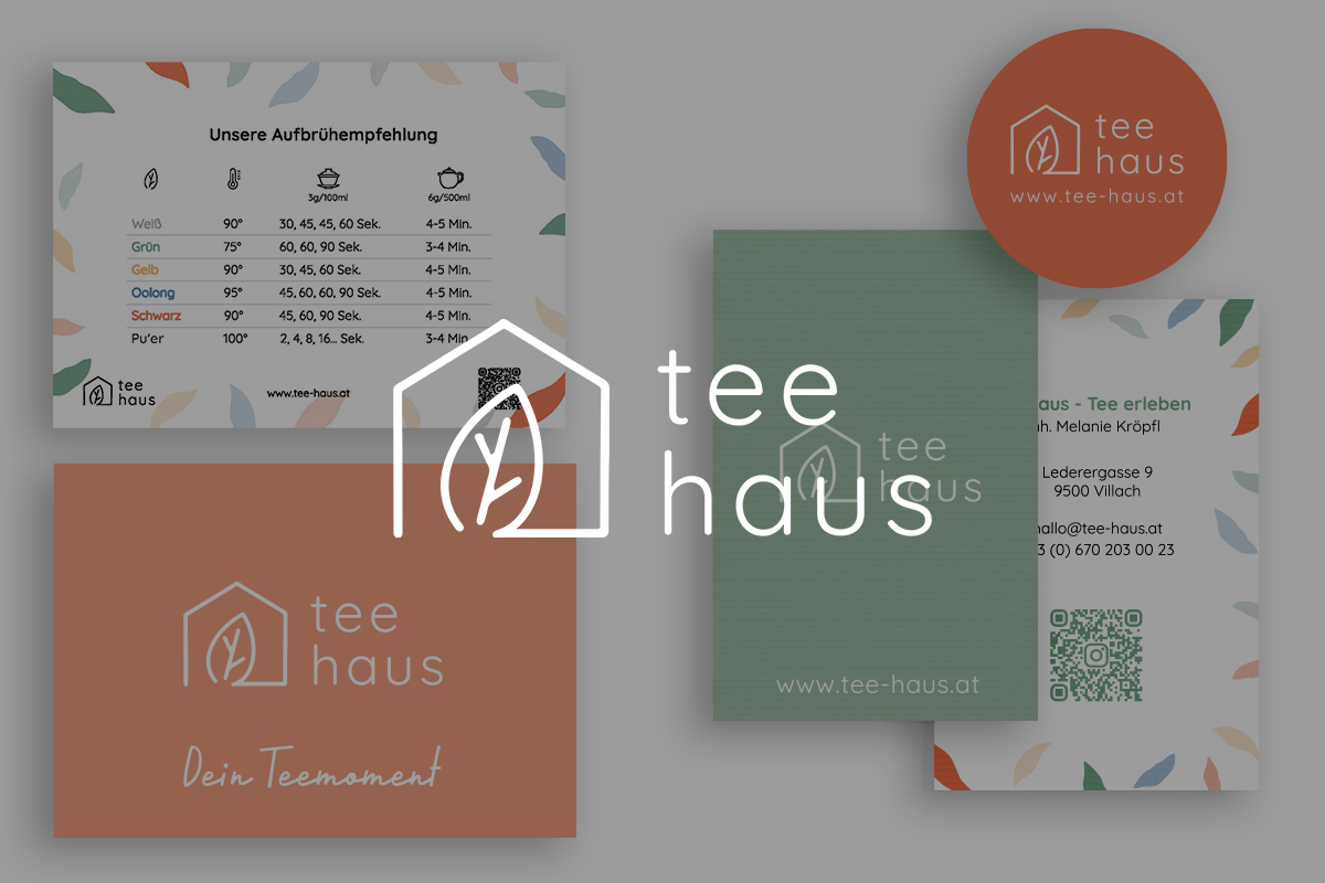 teehaus Villach Brand Design von KolibriDesign